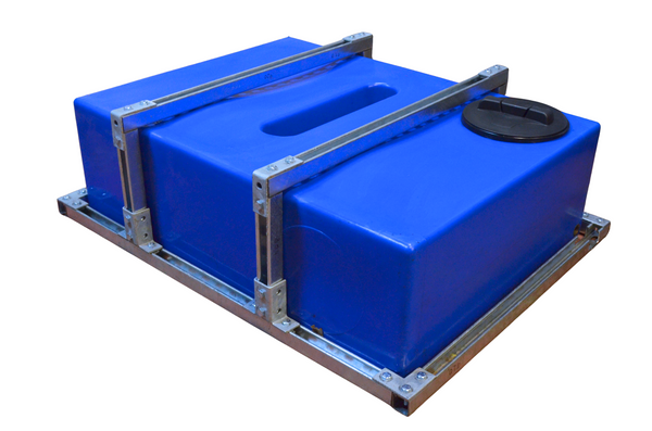 250L Baffled Water Tank with Van Restraining Kit – Ecosure