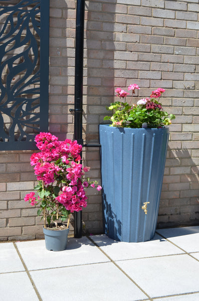 Mini Cosmo Water Butt Planter in Blue Marble – Ecosure