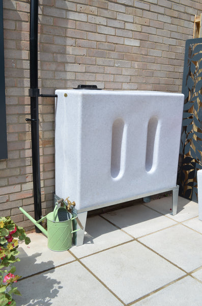 500 Litre Water Butt V1 - White Marble – Ecosure